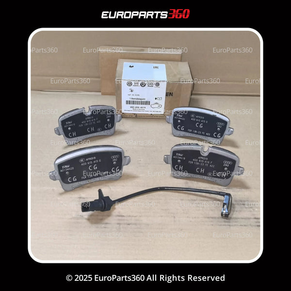 Porsche Macan Rear Brake Pads Set w/ Sensors 4G0698451A 4G0698451L ...